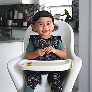 BapronBaby Pineapple Monochrome Bapron - No Neck Tie Safer Bib for Baby & Toddler - Soft Waterproof Stain Resistant - Machine Washable - Sz Preschool 3-5yrs