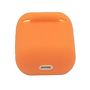 HappyCover Compatible for Airpods Case 2 & 1, Protective Silicone Cover Skin for Airpods Charging Case (Vibrant Orange)