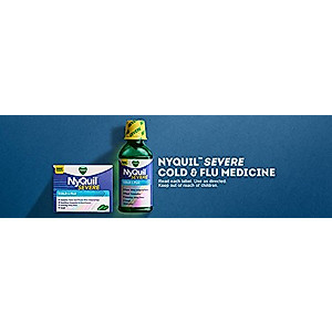 Vicks NyQuil Cough Cold and Flu Nighttime Relief (Severe Original, 3 PK)