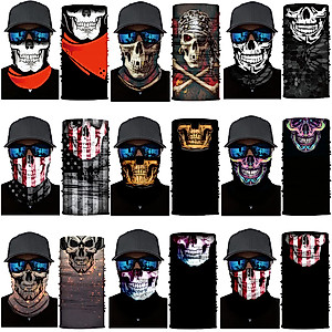 Sidasion Neck Gaiter,Bandana Gator Face Mask UV Protection,Neck Warmer Balaclava,Tube Scarf Mask,Headwear,Head Wrap,Headband for sport