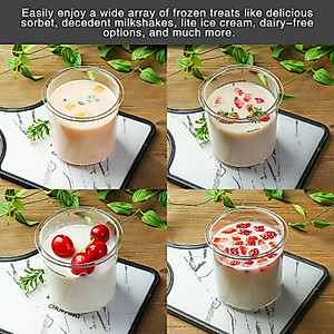 AMPtaan Creami Pints and Lids Compatible with NC301 NC300 NC299AMZ Series Ice Cream Maker - Dishwasher Safe