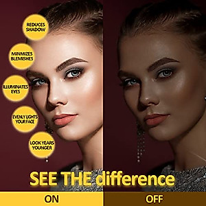 Clip-on Ring Light for Laptop/Computer, 10 Brightness Levels, 3 Light Modes - Perfect for Video Conferencing and Live Streaming, Compatible with Laptop, Tablet and Desktop Computers