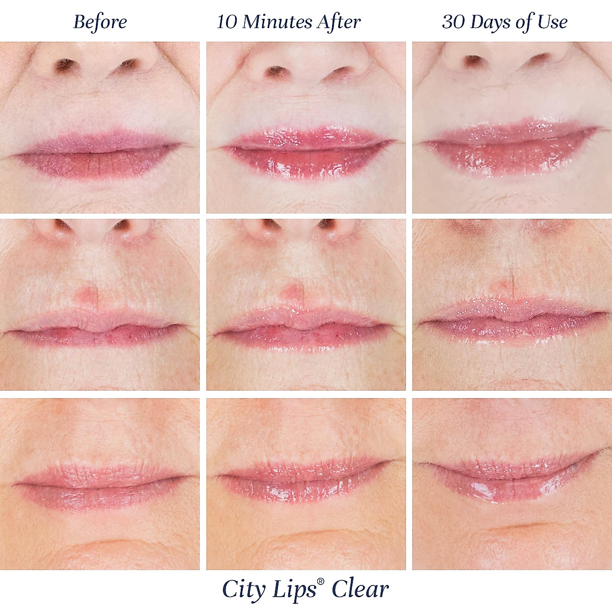 City Beauty City Lips Clear - Plumping Lip Gloss - Hydrate & Volumize - High Shine - Hyaluronic Acid & Peptides Visibly Smooth Lip Wrinkles - Cruelty-Free