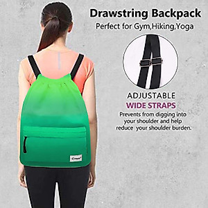 Risefit Waterproof Drawstring Bag, Gym Bag Sackpack Sports Backpack for Men Women