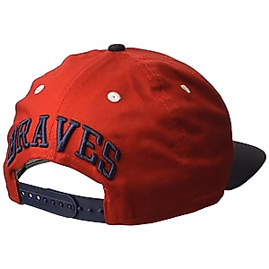 New Era MLB 9Fifty Turnover Snapback 2 Tone Cap Atlanta Braves (Red/Blue, OSFM)