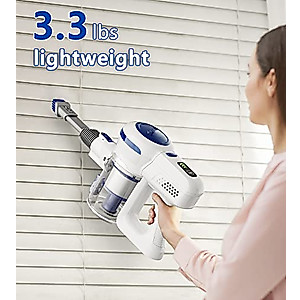 ORFELD Cordless Vacuum Cleaner, 22000Pa Powerful Cordless Vacuum 6 in 1, 35Mins Long Runtime, Lightweight & Ultra-Quiet Stick Vacuum for Hardwood Floor Carpet Pet Car Cleaning