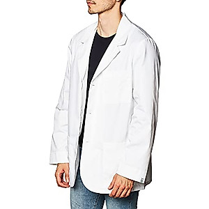 Med-Man Professional Whites with Certainty 31 Inch Consultation Coat, White, Medium