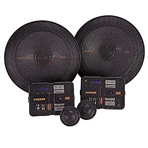 KICKER 47KSS6704 KS Series 6.75" Component System with 1" Tweeters, 4ohm