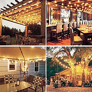 Meconard G40 Led Replacement Light Bulbs, E12 Screw Base Shatterproof Globe Bulbs for Outdoor String Lights, 1Watt Equvalent to 5 Watt Incandescent Bulbs,Warm White, 25Pack