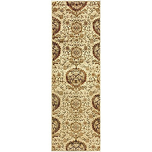 SUPERIOR Indoor Runner Area Rug with Jute Backing, Perfect for Entry, Hallway, Kitchen, Office, Dorm, Bedroom, Hardwood Floors, Living Room, Enchanted Contemporary Design, Poplar Collection, 2'7" x 8'