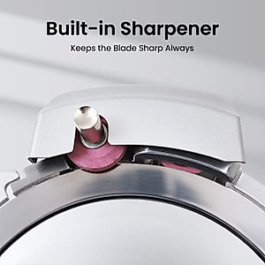 Toogood Premium Commercial Slicer 250w, 1/3 HP Electric Meat Slicer, 10" Italian Carbon Steel Blade, Semi-frozen Meat/Cheese/Food Slicer, 0.5mm to 15mm Adjustable