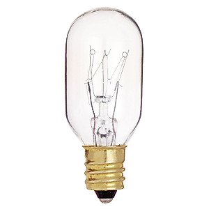 Satco S4718 130V Candelabra Base 15-Watt T7 Light Bulb, Clear