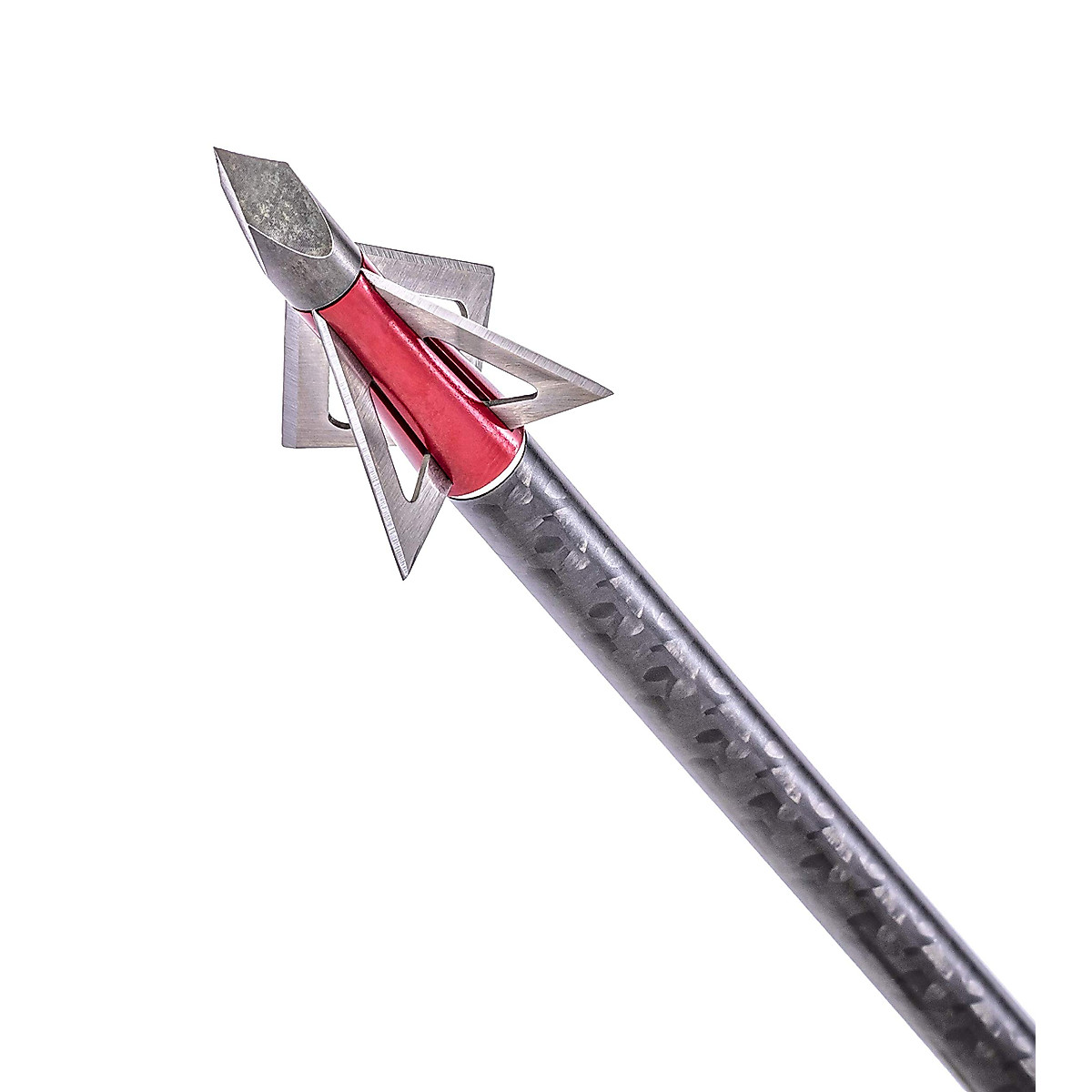 Muzzy 209-MX4, Bowhunting 100 Grain, .025" 4 Blade Broadhead, 1-1/8" Cutting Diameter, 3 Pack,red