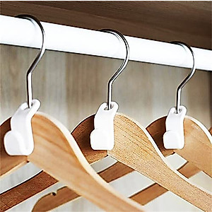 KK5 Hanger Connector Hooks Clothes Connection Cascading Hangers for Clothes Storage & Display in Closet or Store, Heavy Duty Space Saving Outfit Hangers Hanger Extender Clips