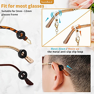 humlbird Glasses Chain Stainless steel Eyeglass Chains for Women Sunglass Chain Stylish Mask Chain Eye Glasses Holders Around Neck Glasses Strap (stainless steel-3)