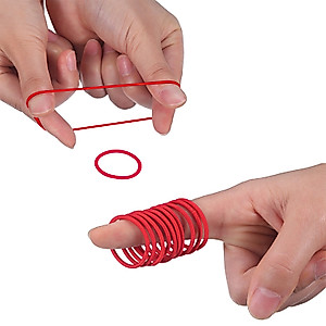 TecUnite 200 Pieces No-metal Hair Elastics Bulk Rubber Bands Hair Ties Ponytail Holders for Women(Multicolored)(Multicolored)