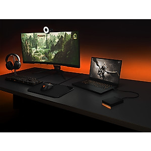 Seagate FireCuda Gaming Hard Drive External Hard Drive 5TB - USB 3.2 Gen 1, RGB LED lighting for PC and Mac with Rescue Services (STKL5000400)