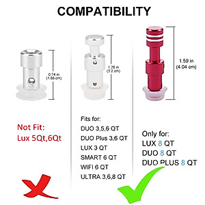 Original Replacement Float Valve Gaskets for Instant Pot Duo 3, 5, 6, 8 Quart, Duo Plus, Ultra, LUX 3, 8 Qt, Pressure Cooker Float Sealing Caps - 7 Packs