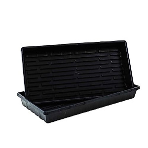 Bootstrap Farmer 1020 Trays - Extra Strength No Holes, 10 Pack, for Propagation Seed Starter, Plant Germination, Seedling Flat, Fodder, Microgreens
