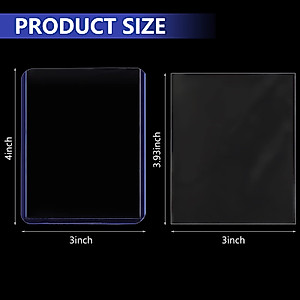 360 Pieces Hard Card Sleeves Clear Card Holder for Trading Card Transparent Card Protectors for Baseball Card, Sports Card, Gaming Card 2.5 x 3.5 Inch