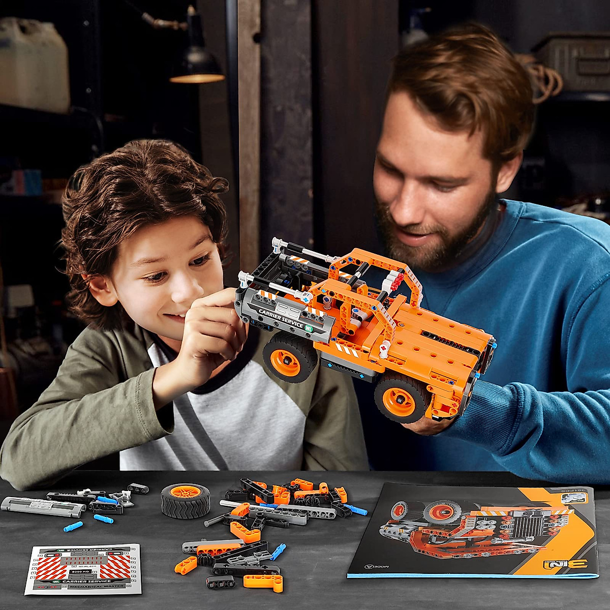 AoHu STEM Toys Building Sets for Boys 8-14, 3 in 1 Dump Truck/Transport Truck/Airplane Construction Engineering Kit STEM Projects for Kids Ages 6 7 8 9 10 11 12, Toys & Gifts for Boys Girls(361Pcs)