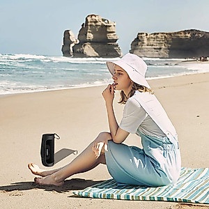 Protective Silicone Case Cover for JBL Charge 4 Waterproof Portable Bluetooth Speaker, Travel Carrying Gel Soft Skin, Waterproof Rubber Pouch with Shoulder Strap and Carabiner