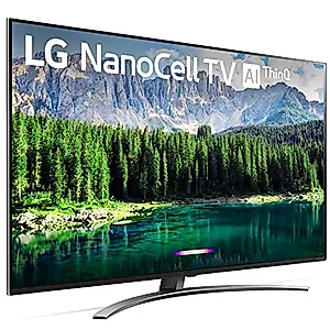 LG 55SM8600PUA Nano 8 Series 55" 4K Ultra HD Smart LED NanoCell TV (2019), Black