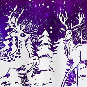 FEAPHY Women's Vintage Christmas Dress Elk Snowflake Print Sleeveless Flare Dress (3-Elk, M)