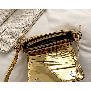 Evening Bag Women Hobo Bag Clutch Y2k Sparkly Silver Purse Tote Handbag Shoulder Party/Cute Crossbody Bags with Wallet