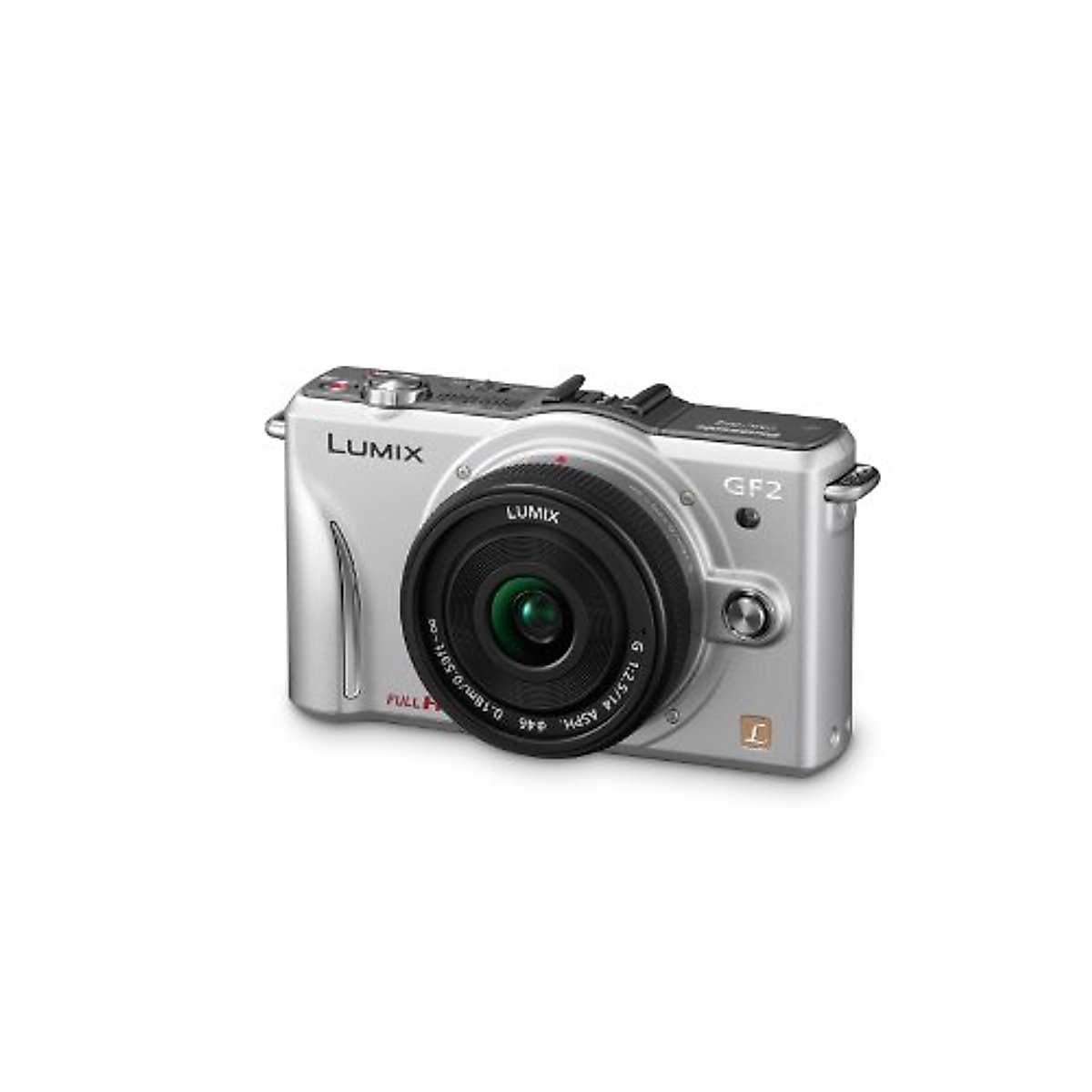 Panasonic Lumix DMC-GF2 12 MP Micro Four-Thirds Mirrorless Digital Camera with 3.0-Inch Touch-Screen LCD and 14mm f/2.5 G Aspherical Lens (Silver)