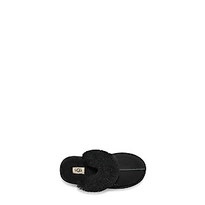 UGG K Cozy II Slipper, Black, 6 US Unisex Big Kid