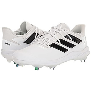 adidas Men's Adizero Afterburner 8 Baseball Shoe, White/Core Black/White, 9.5