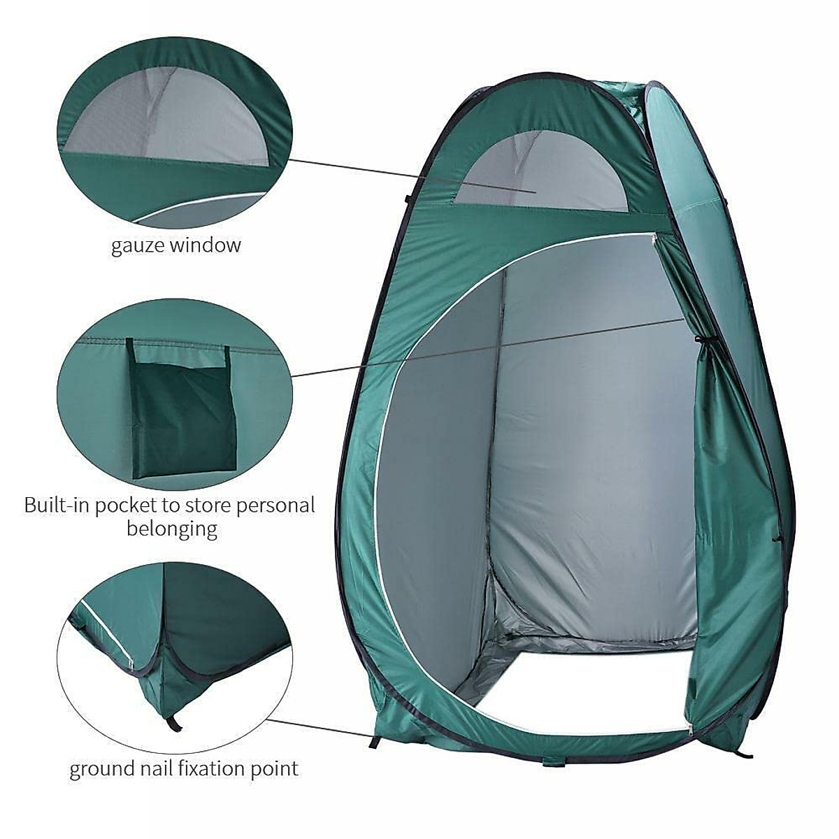 1-2 Person Portable Pop Up Toilet Shower Tent Changing Room Camping Shelter