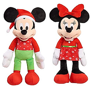 Disney Holiday Mickey Mouse 2021 Large 22-Inch Plushie, Stuffed Animal, Kids Toys for Ages 2 Up, Amazon Exclusive by Just Play