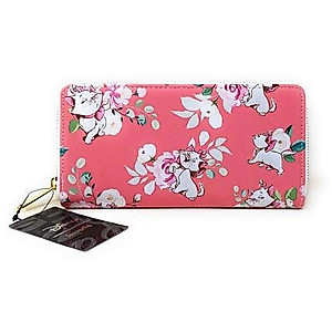 Loungefly X Disney The Aristocats Marie Pink Floral AOP Faux Leather Wallet