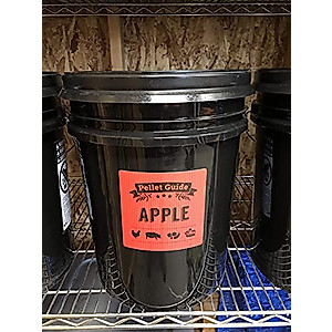 Pellet Smoker Bucket Labels for Smoker Pellet Storage