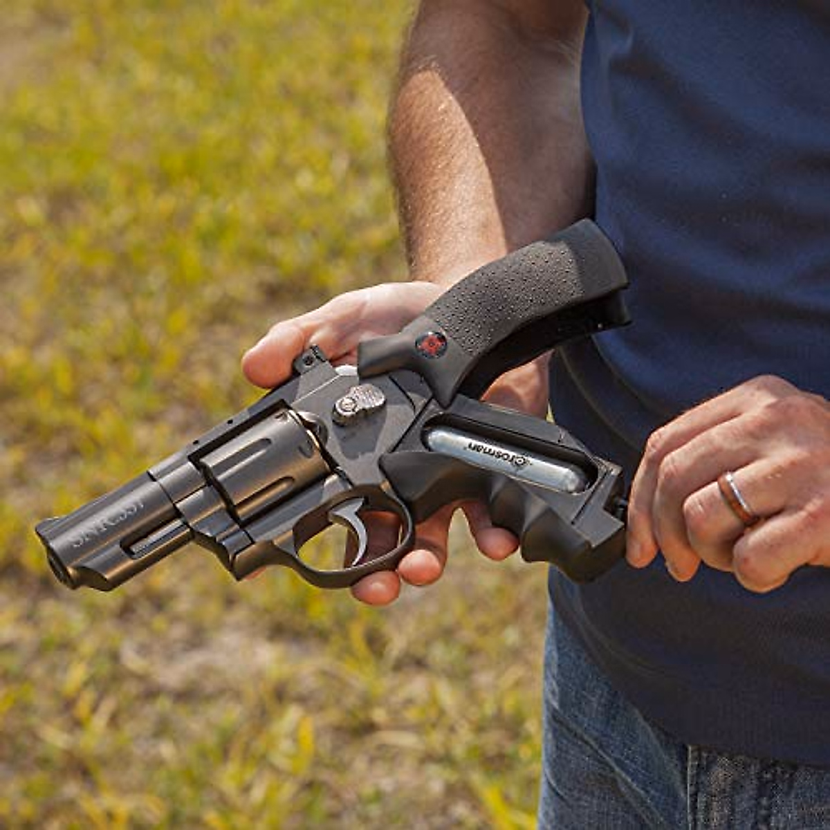 Crosman SNR357 Snub Nose .177-Caliber Pellet/ BB CO2-Powered Revolver