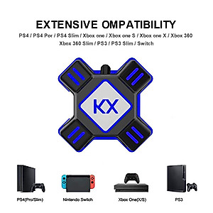 Voltage converter-Travel plug adapter, for Switch /PS4/PS3 Chargers KX USB game controller converter keyboard mouse switch