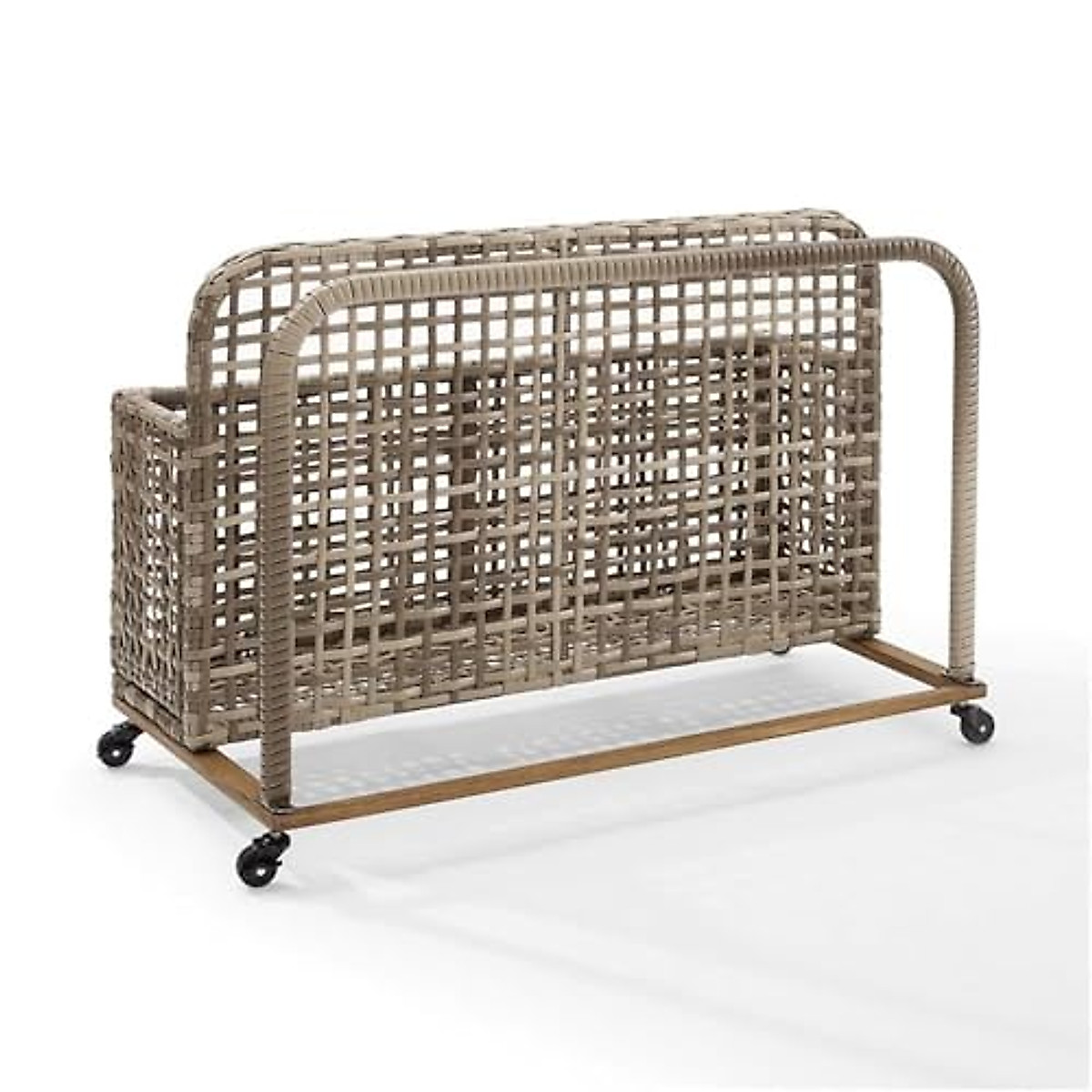 Afuera Living Coastal Wicker / Rattan Pool Storage Caddy in Natural