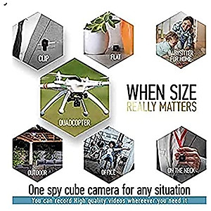 Mini Camera Nanny Cam Baby Camera Dashboard Cam Doorbell Cam 720P/1080P Cop Cam - SQ11 HD Camera Small Infrared Camera Night Vision No Wifi Needed Pocket Camera Bike Cam Tiny Helmet Cam