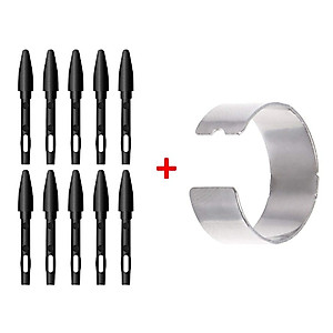 Replacement Tip Nibs for Huion Stylus Pen PN01 for Pen P80 P68 for Model 420 H420 K58 H58L 680S H580 680TF H610PRO 1060PLUS W58 DWH69 WH1409 Graphic Tablets UGEE GAOMON King (Black)