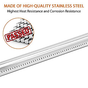 69787 Grill Burner Tubes for Weber Spirit 300 Series and Spirit II 300 Series, Spirit E310 E320 E330 S310 S320 S330 SP330 Gas Grills with Up Front Controls, Stainless Steel 304, 18 Inch
