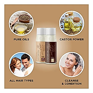 Jamaican Black Castor Oil Shampoo and Biotin Collagen Keratin Conditioner Set for Scalp Care - Sulfate-Free for Fine Hair and Dry Scalp