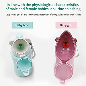 Zcargel Portable Children Car Urinal,Elephant Leakproof Urinal Pee Potty Cup Emergency Toilet Pee Container Travel Potty for Boy Girl Car Homes Travel and Camping Portable Urinal