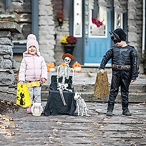 Halloween Treat Bags - 24 Pcs Halloween Trick or Treat Goody Gags Gift Bags, 24 Pcs Halloween Stickers, Halloween Goodie Bags Party Supplies