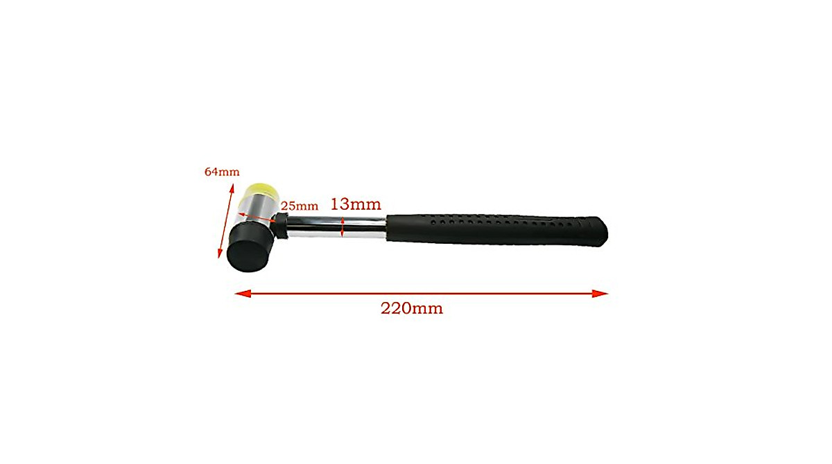 25mm Dual Head Rubber Hammer - Versatile Hand Tool