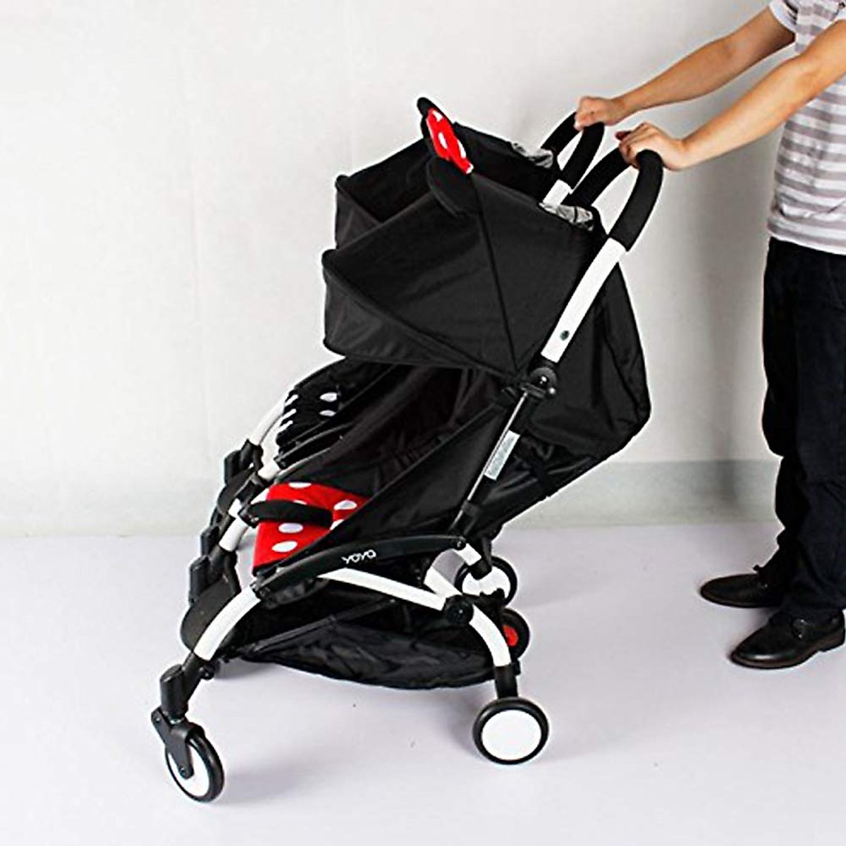 GEZICHTA 3pcs Twin Stroller Connector Adjustable Pushchair Connectors Accessories, Turns Two Single Strollers Into A Double Stroller for Baby Stroller