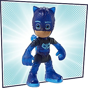 PJ Masks Glow & Go Cat-Car Preschool Toy Vehicle, Catboy Car Light Up Racer with Catboy Action Figure for Kids Ages 3 and Up