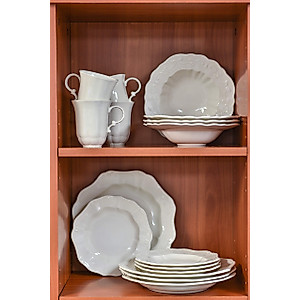 Red Vanilla White Country Estate Fruit Bowls 18oz, Set of 4, 1