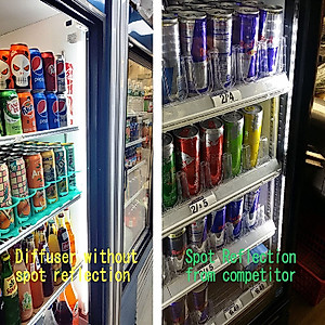 NYLL - (Pack of 2 Refrigeration 6 FT/ 72" Plug & Play LED Tube - Daylight (6000K) T8 LED Directly Relamp 70W Fluorescent Bulb F70T8/860 865 (Without rewiring or Modification) - Ballast Required!